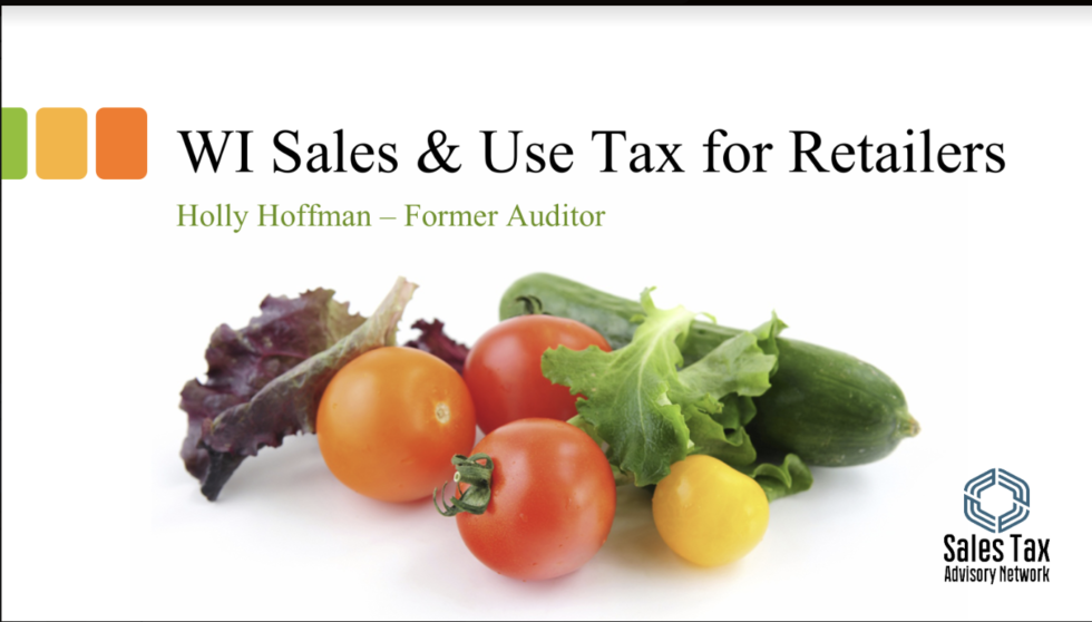 Overview Of Tax Treatment For Sales Of Food Items Sales Tax Advisory Overview Of Tax Treatment For Sales Of Food Items Sales Tax Advisory
